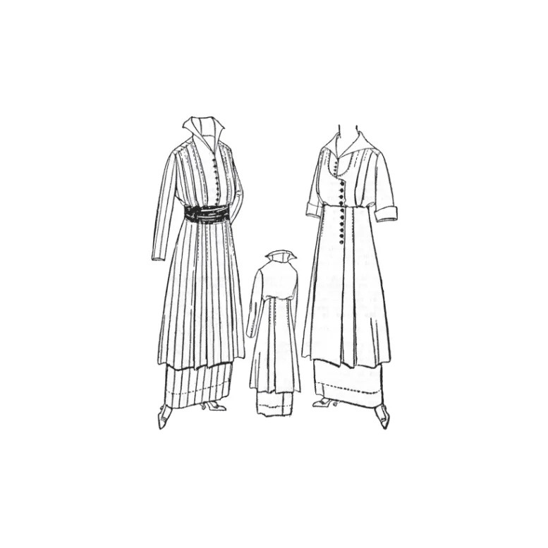 Mid 1910s Ladies Dress Sewing Pattern Bust 44 B44 McCall Pattern ...