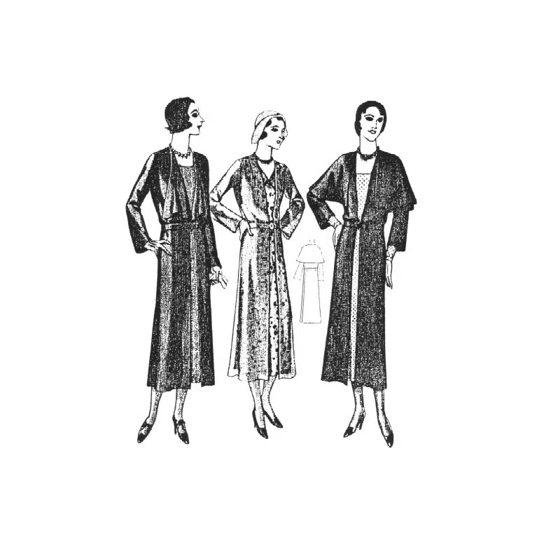 Early 1930s Redingote Coat Sewing Pattern Bust 36 B36 McCall Pattern Co ...