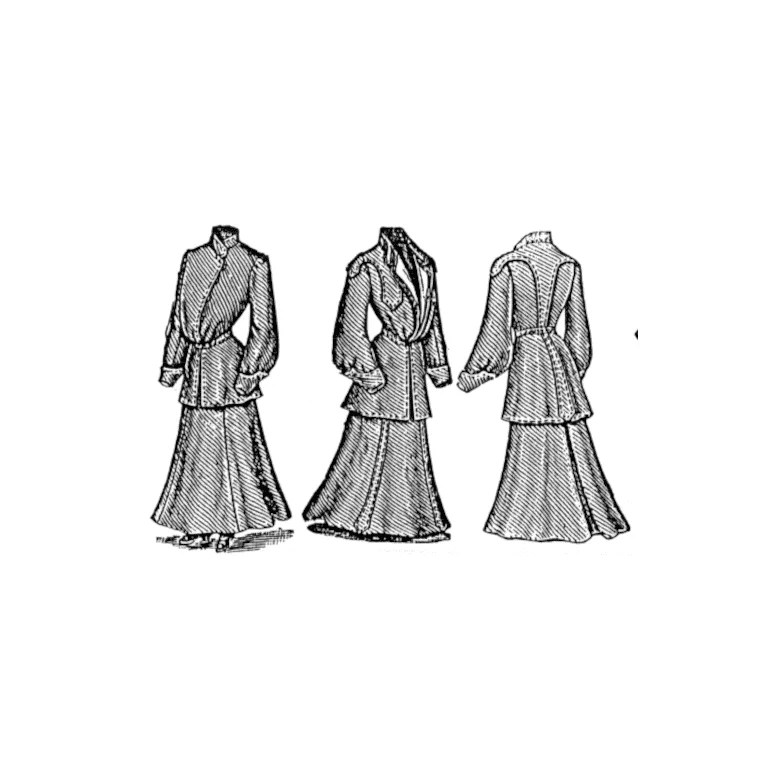 Early 1900s Ladies Two-Piece Costume Sewing Pattern Bust 34 B34 ...