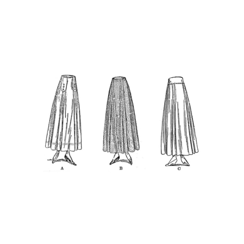 Mid 1910s Six Gored Skirt Sewing Pattern Waist 28 W28 Standard Fashion ...