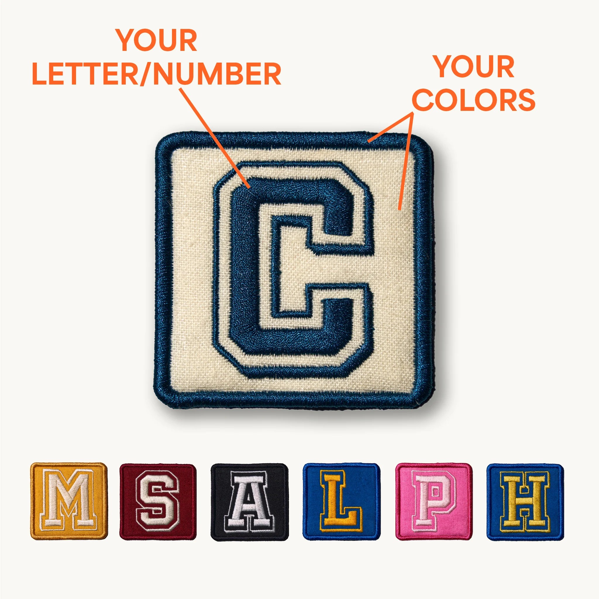 Patchify Embroidered Patch Custom College Year Number Patch Patchify