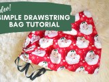 Simple Drawstring Bag A Tutorial Patchwork And Poodles