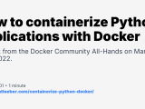 How To Containerize Python Applications With Docker Patrick Loeber