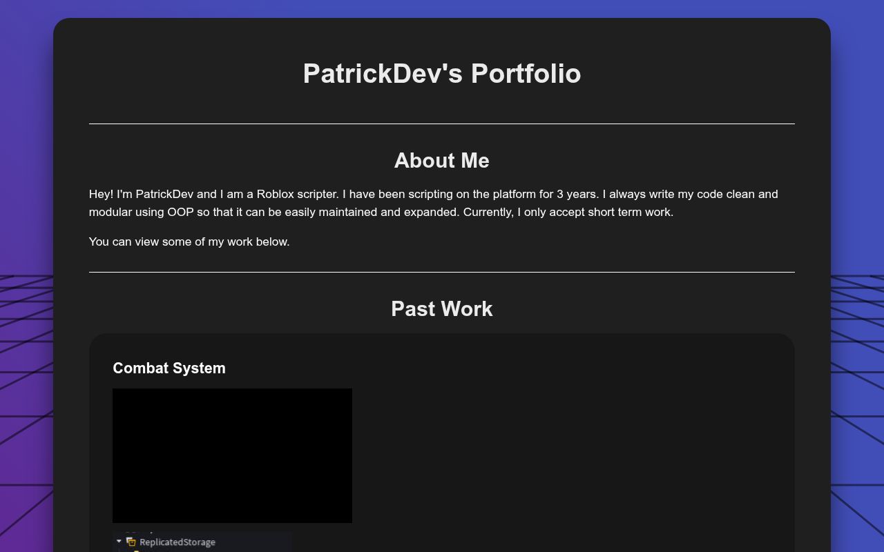Patrickdev S Portfolio