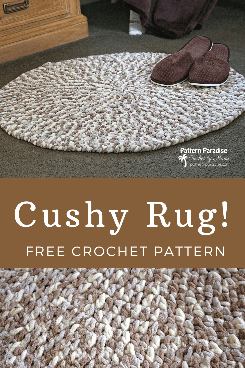 Free Crochet Pattern: Cushy Rug - Pattern Paradise