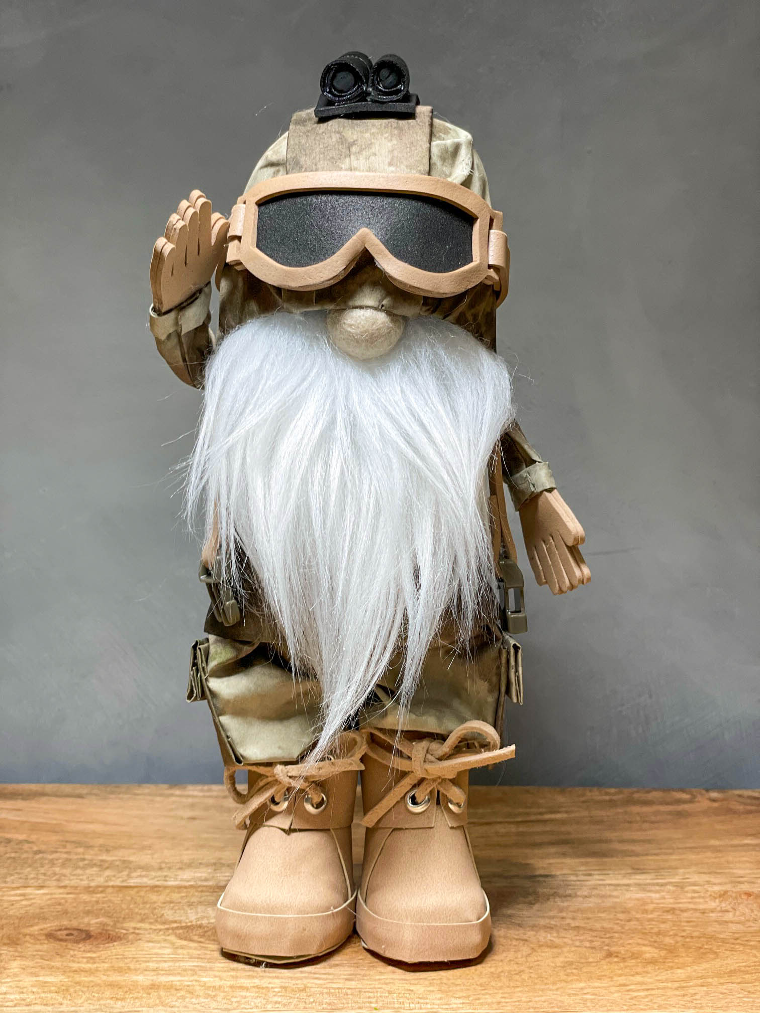 DIY No Sew Tactical Army Gnome - Patti J. Good Designs - Creative Crafting
