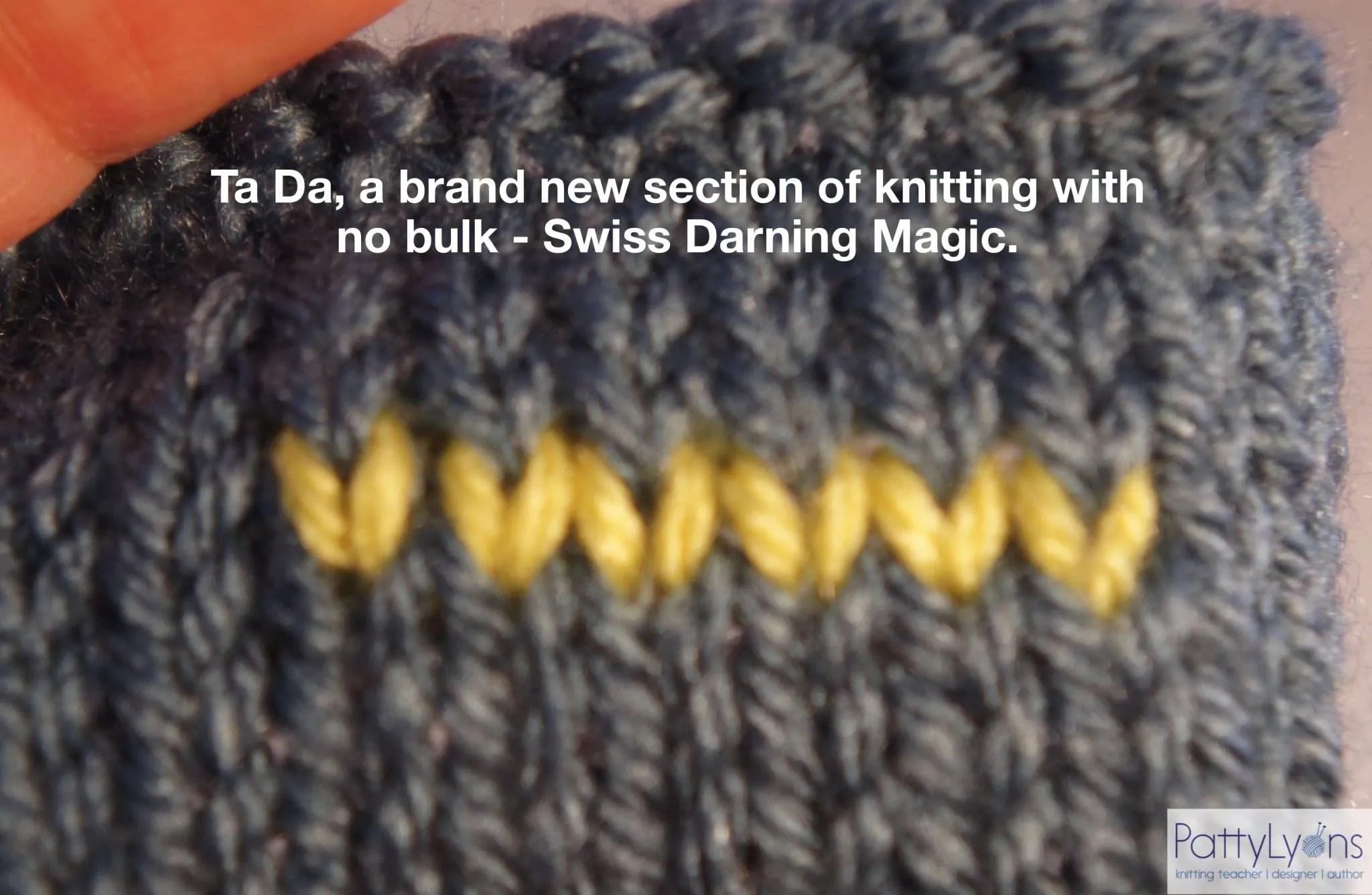 Tuesday Tip: Swiss Darning for Repair - Patty Lyons | Knitting Teacher