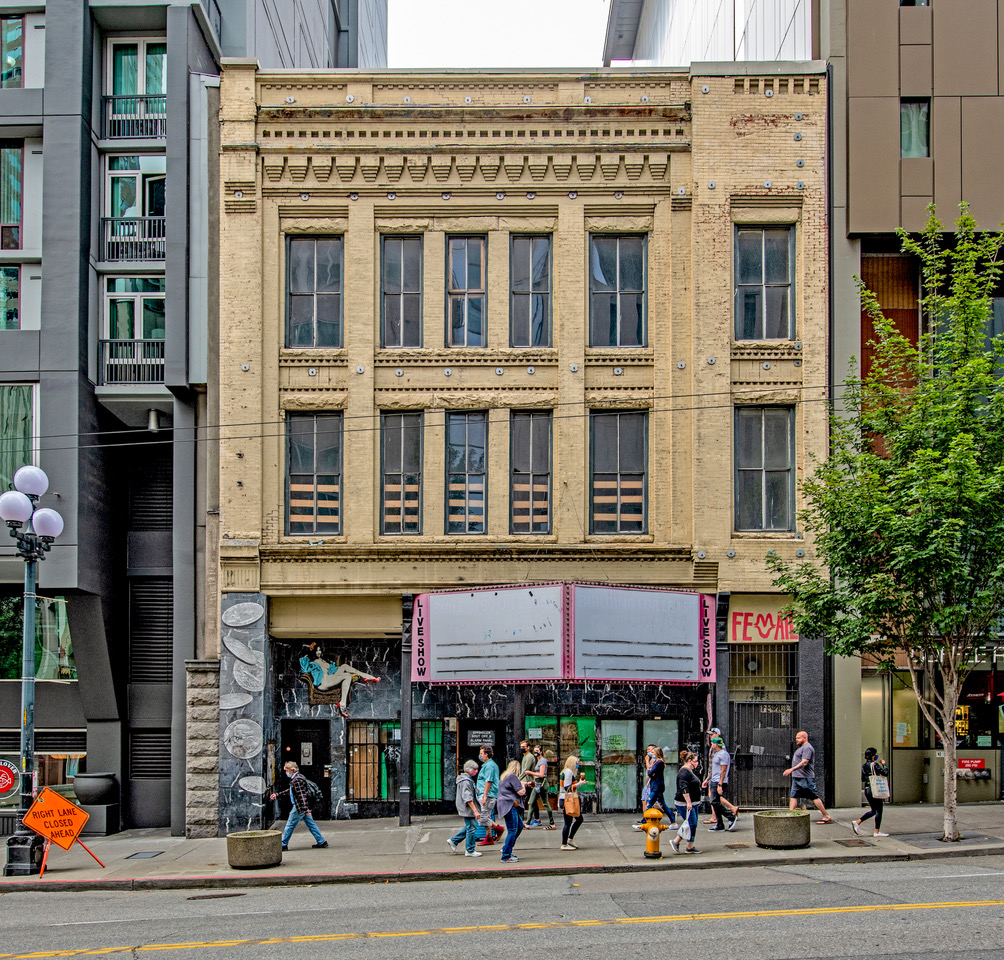 Seattle Now & Then: The Post Edwards Building (aka Lusty Lady), 1904 ...