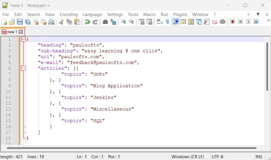 Notepad++ Format JSON (2024) - paulsofts