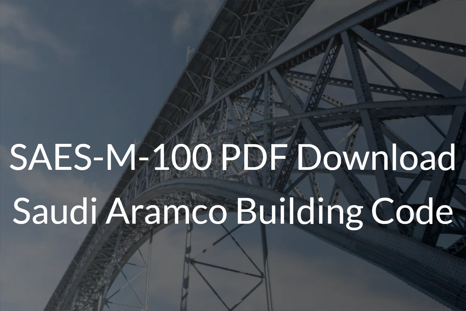 SAES-M-100 PDF - Saudi Aramco Building Code - PDFYAR - Engineering ...