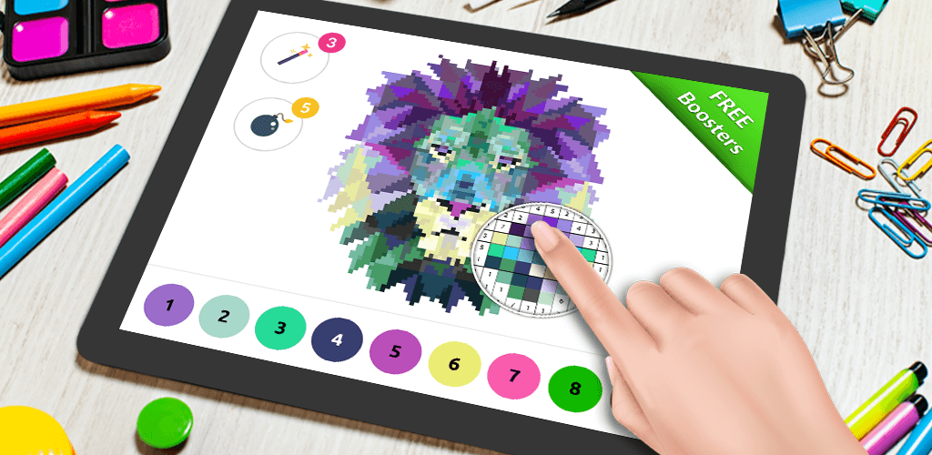 Free Color by Number - Pixel Art Coloring Book for Everyone