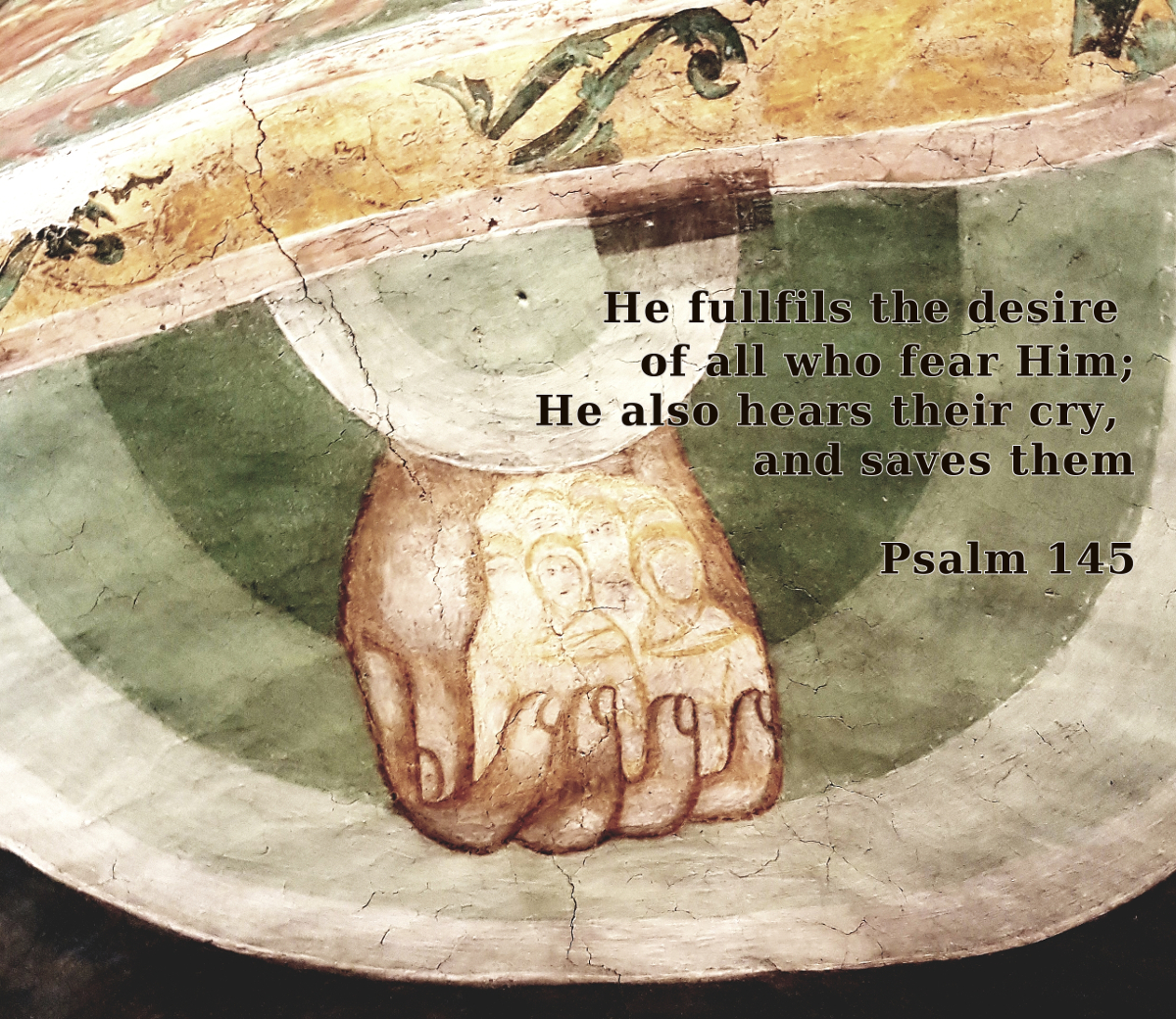 Hand in icon as Presence of God – Pearls of God's Light