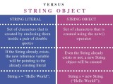 What Is The Difference Between String Literal And String Object In Java