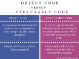 What Is The Difference Between Object Code And Executable Code Pediaa Com