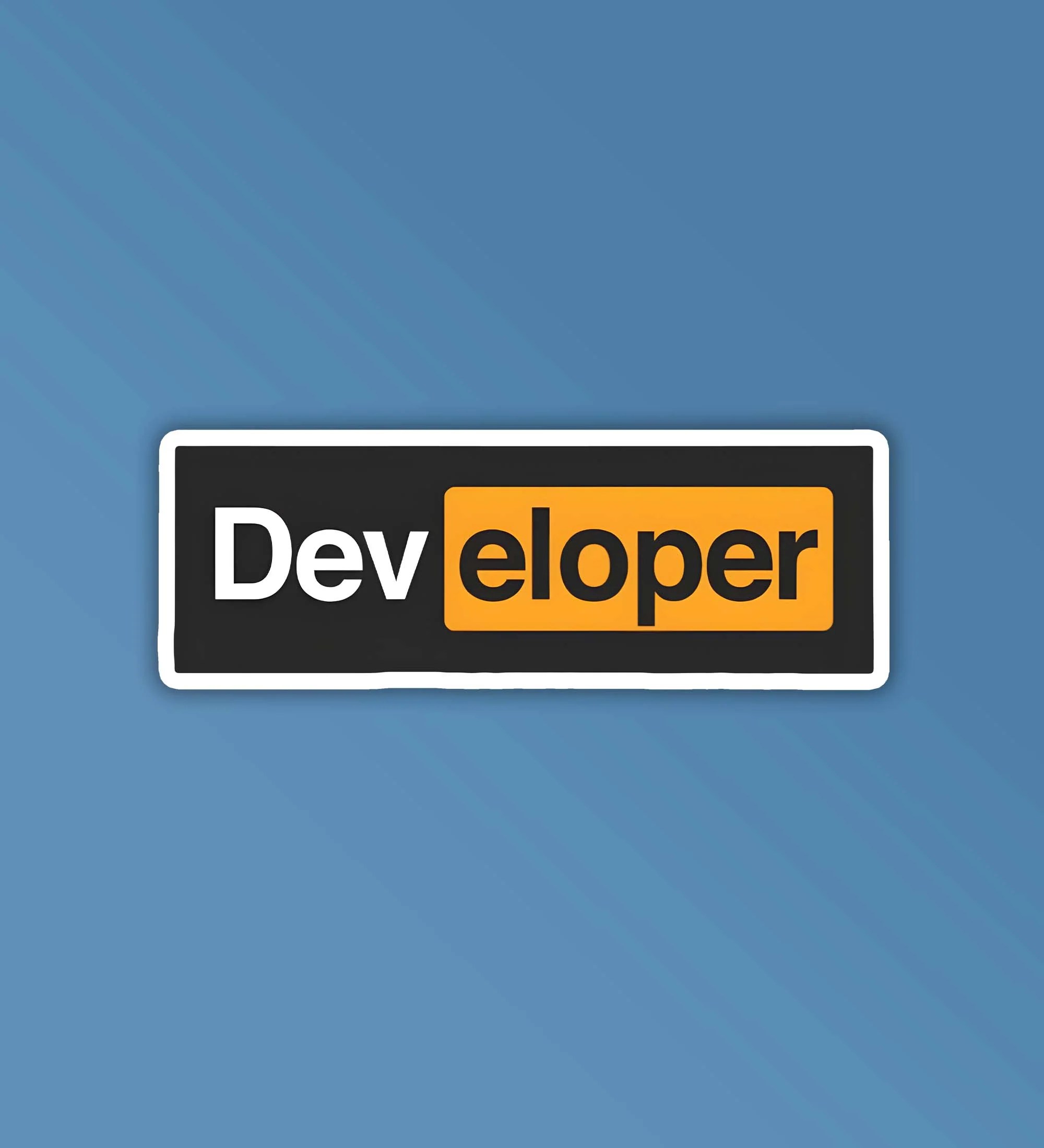 Developer Programmer Coding Sticker Peeekaboo