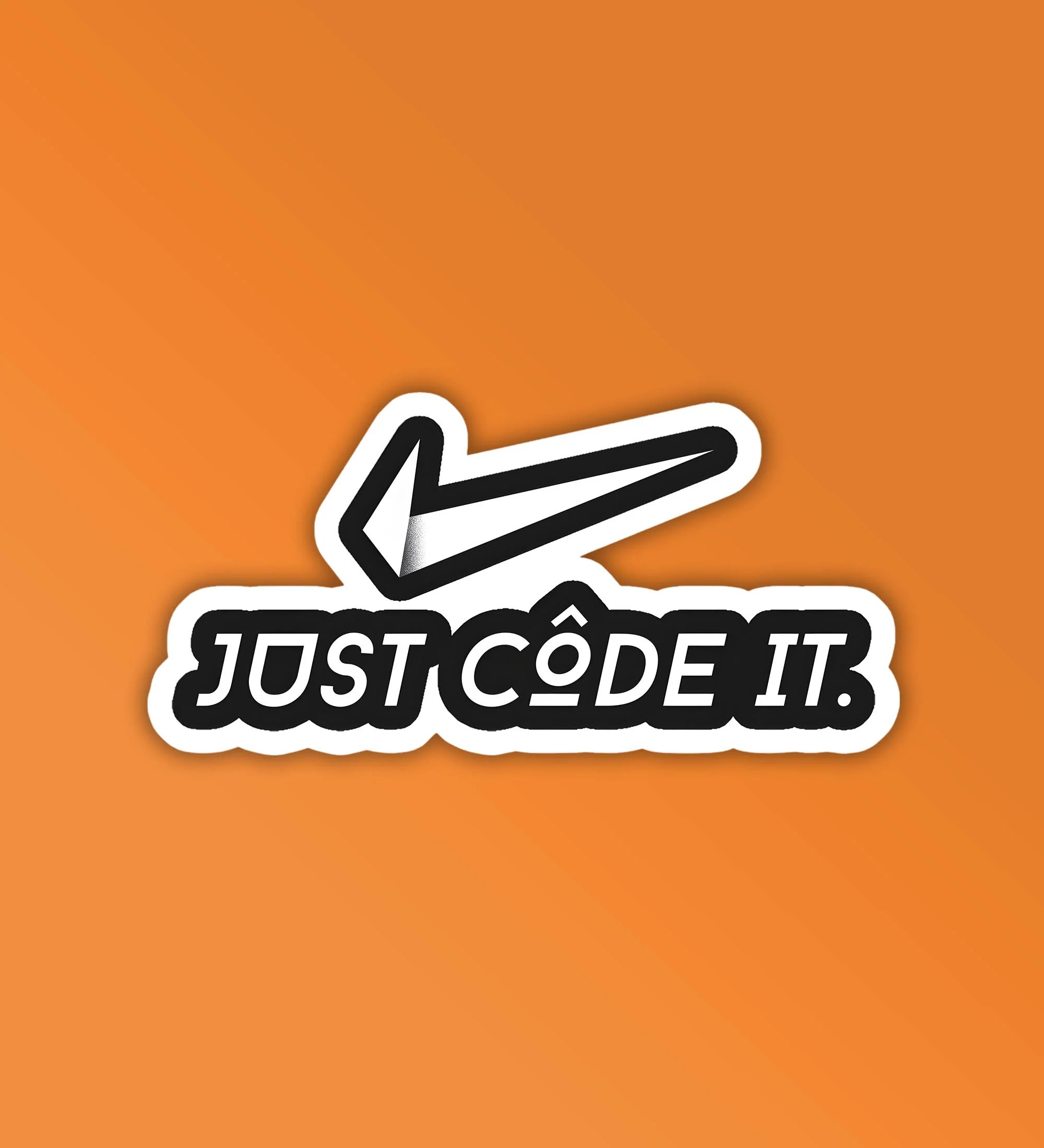 Just Code It 2 Programmer Coding Sticker Peeekaboo