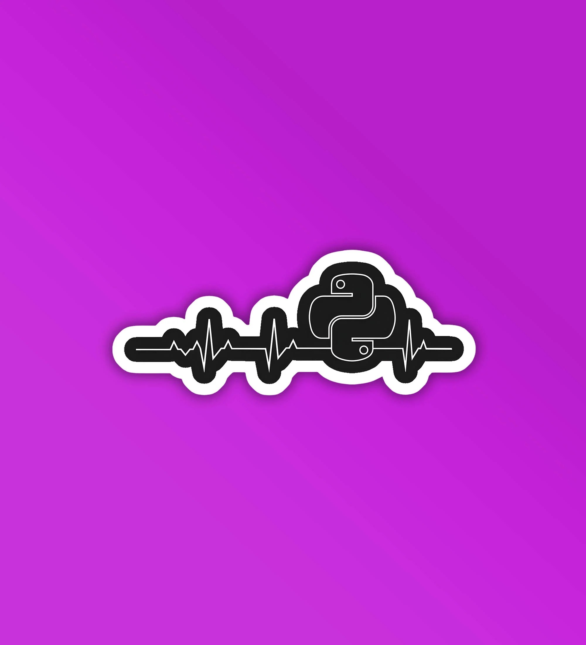 Python Programmer Coding Sticker Peeekaboo