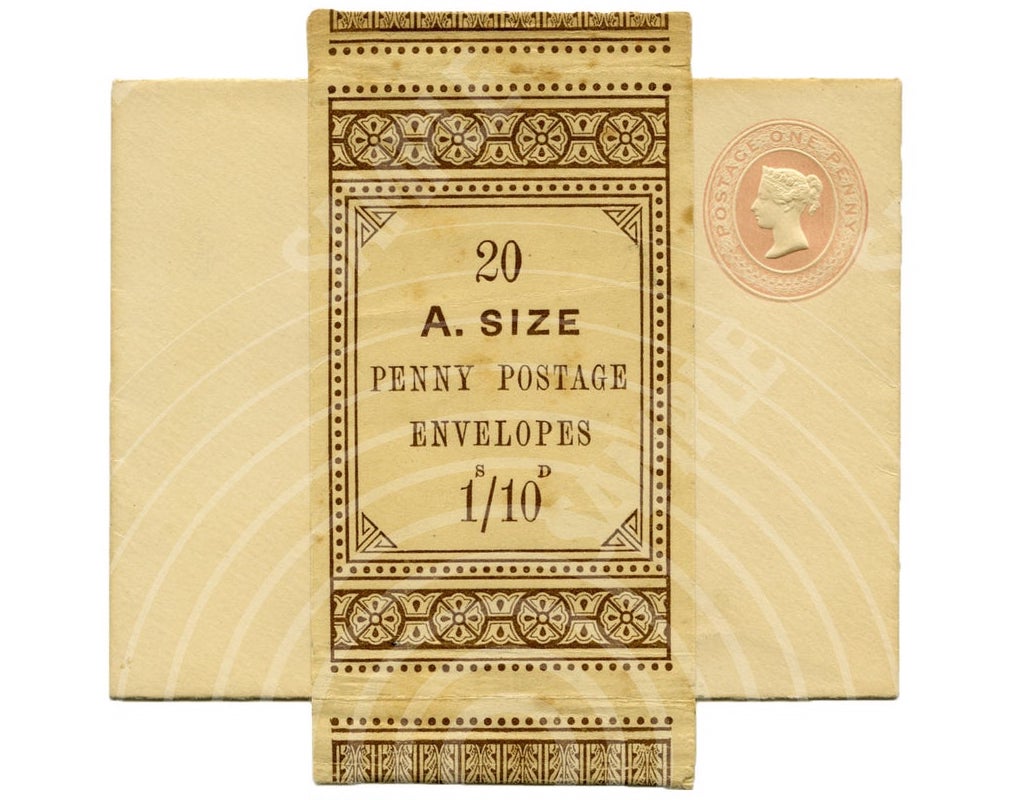 Victorian Envelopes - Print & Fold - PEACH - Pegasus Paper Co.
