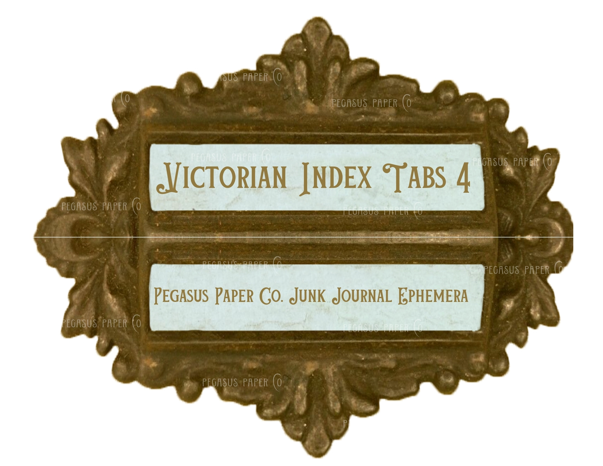 Victorian Index Tabs 4 - Pegasus Paper Co.