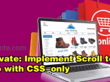 Implement Scroll To Top With Css Only Penotecss