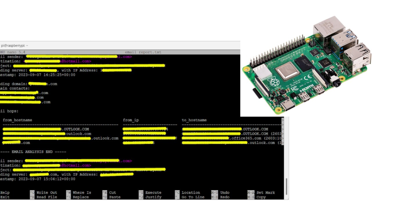 Raspberry PI Email Header Analyzer with Python Raspberry PI Email Header Analyzer with Python