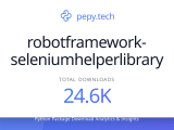 Robotframework Seleniumhelperlibrary Download Stats