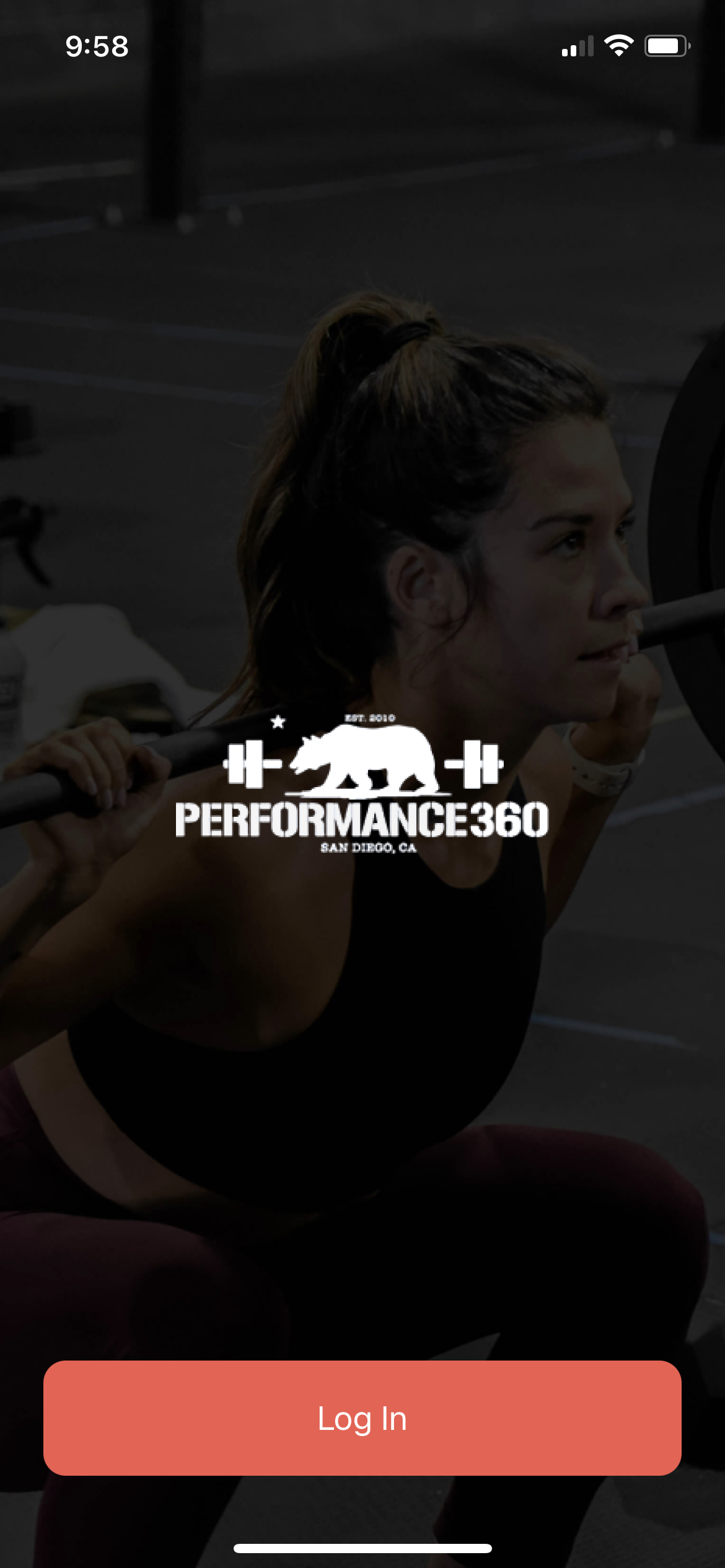 New App Registration | Performance360 | Strength & Conditioning Gym
