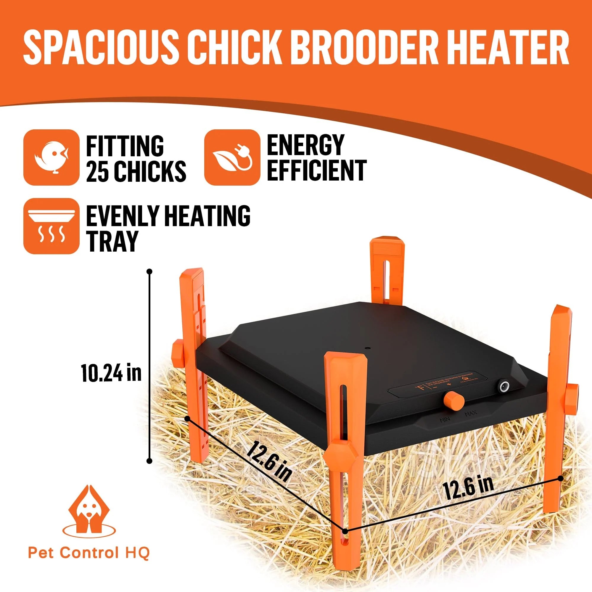 Heated Chicken Brooder With Adjustable Temperature Control