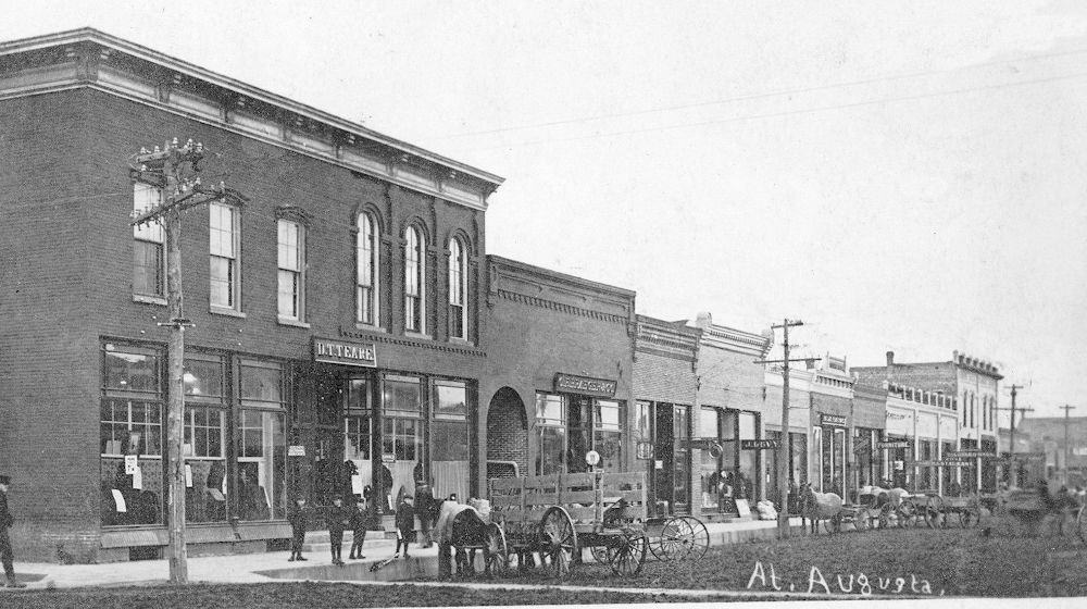 Historical Wisconsin Main Street Postcard views