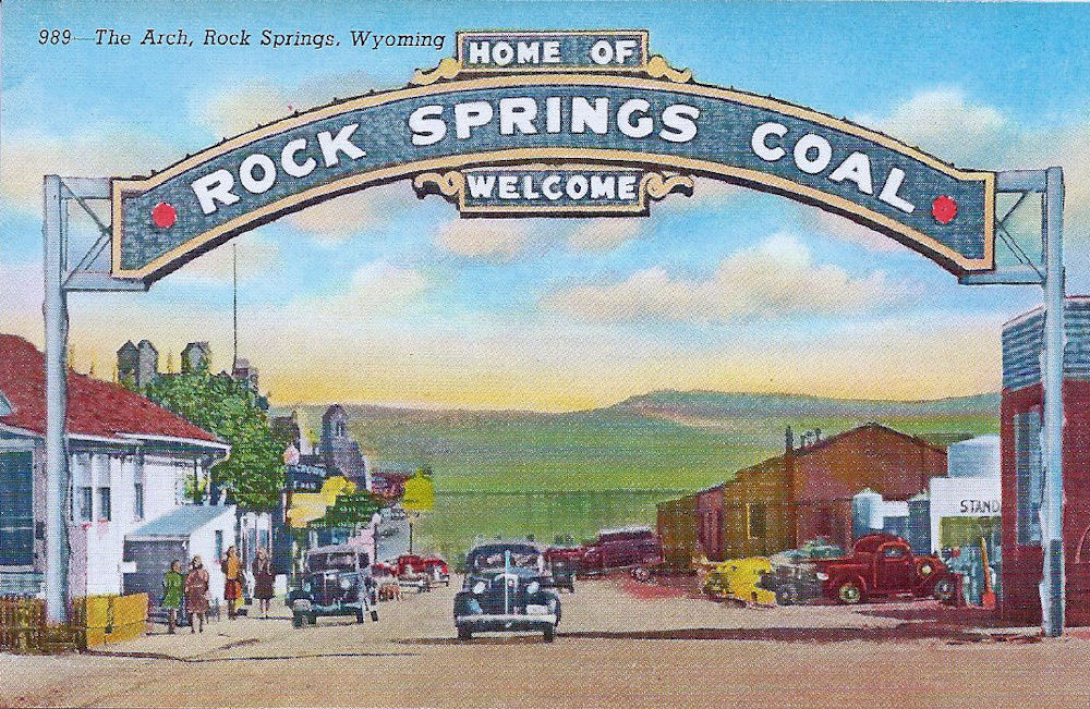 Main Street Postcard Views of Rock Springs, Wyoming