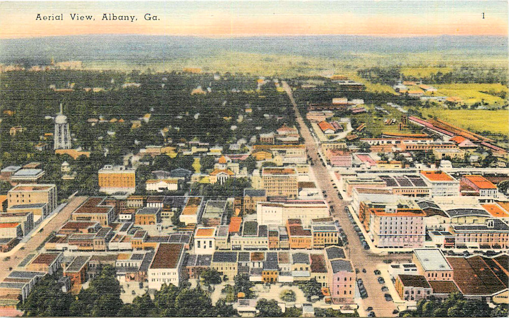 Collection of Albany Georgia Main Street postcards