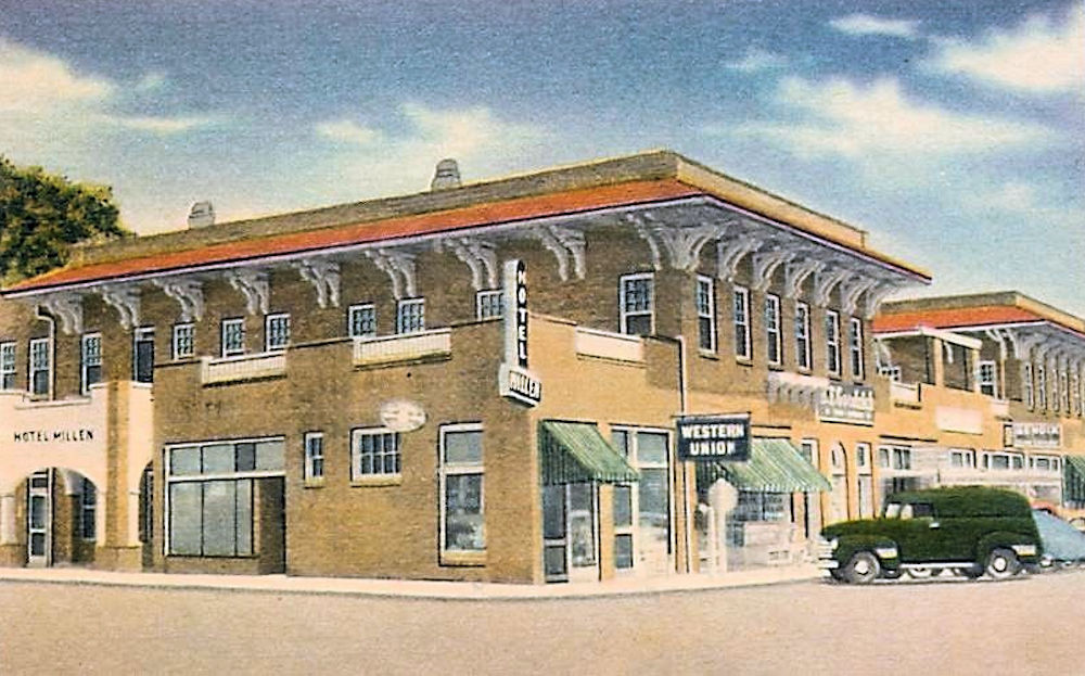 Collection old Main Street postcards from State of Georgia