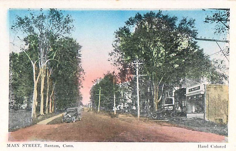 Collection of old Main street Connecticut postcards