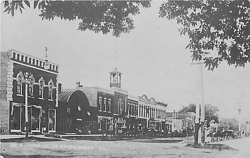 Collection of old Main Street postcards from the State of Illinois
