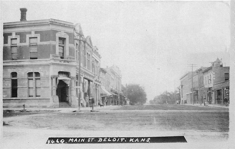 Main Street Postcard views from the State of Kansas