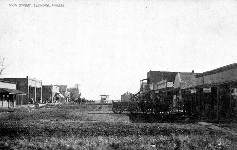 Main Street Postcard views from the State of Kansas