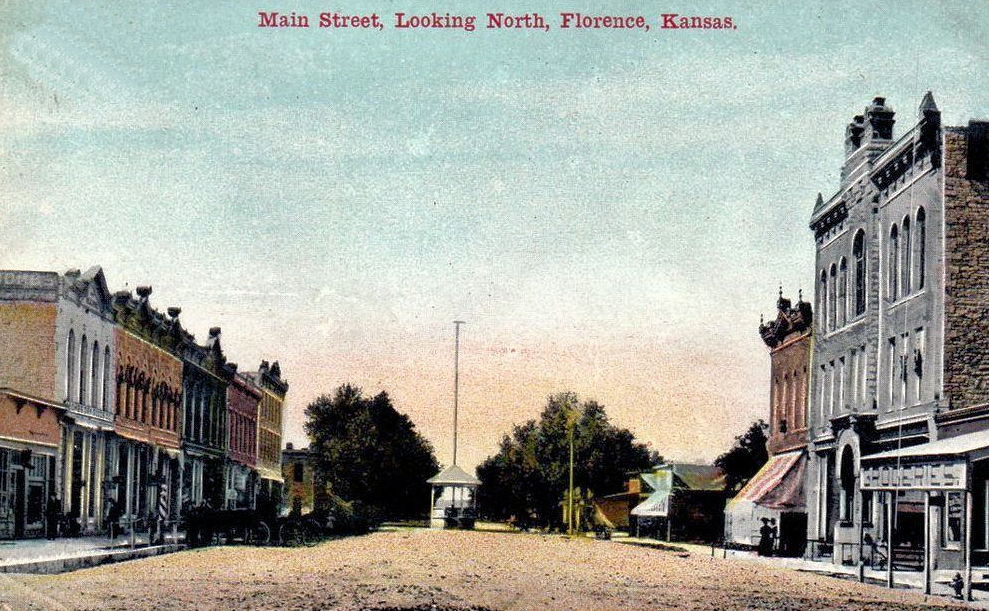 Main Street Postcard views from the State of Kansas
