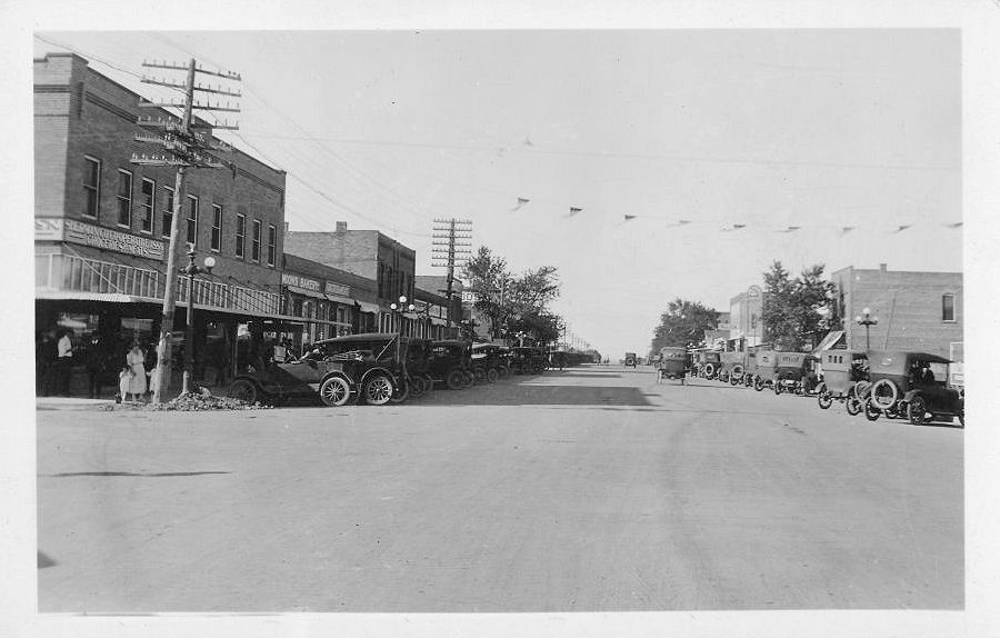 Main Street Postcard views from the State of Kansas