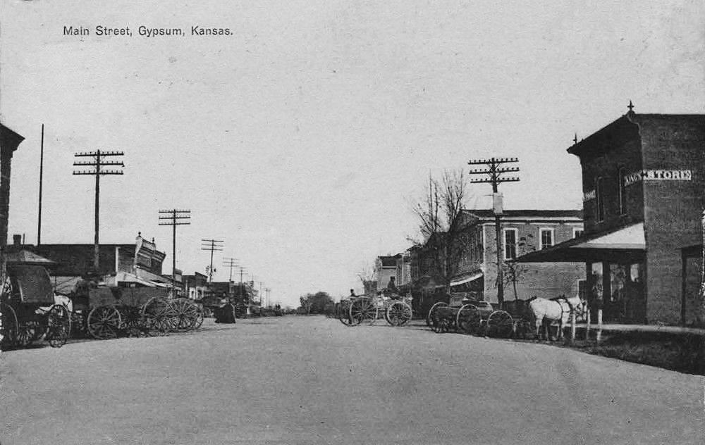Main Street Postcard views from the State of Kansas
