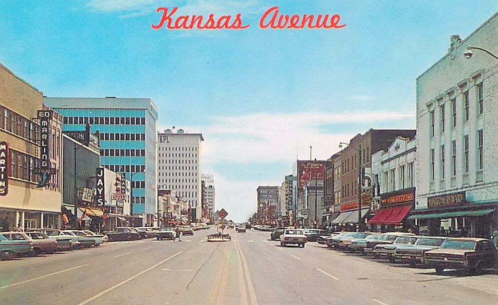 Main Street Postcard views from the State of Kansas