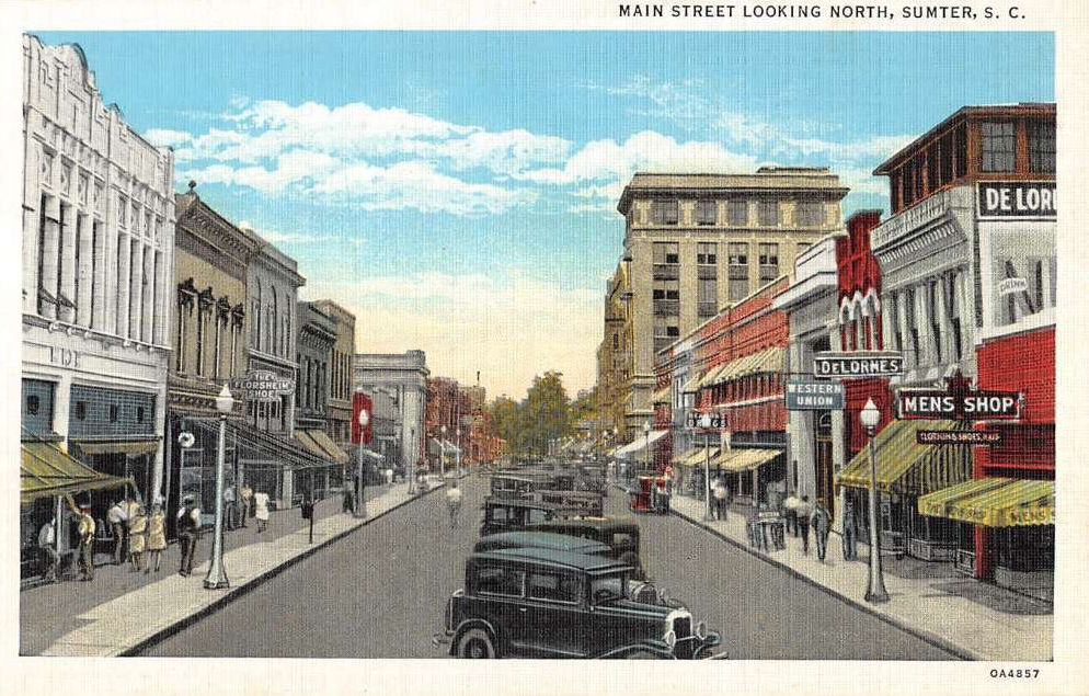 South Carolina Old Main Street Postcards - Peter D. Paul.com