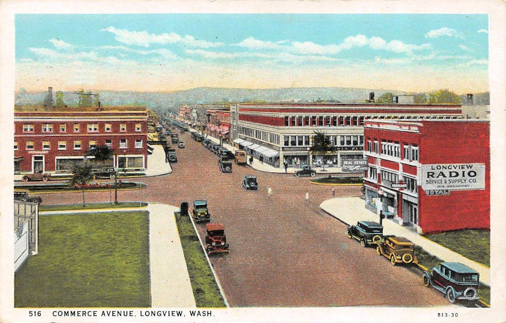 Washington – Longview Postcards - Peter D. Paul.com