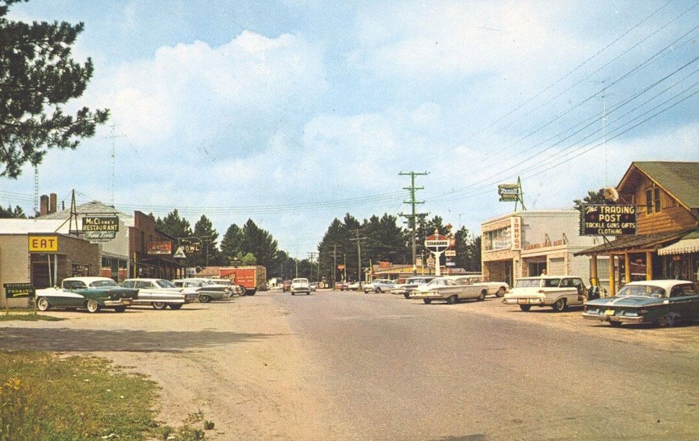 Historical Wisconsin Main Street Postcard views