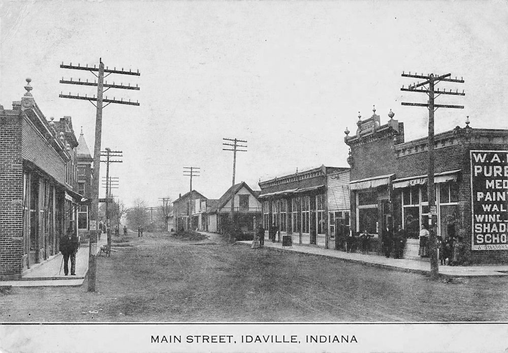 Main Street Postcard Views from the State on Indiana