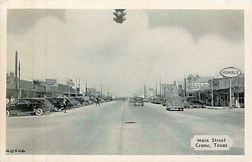Old Main street postcards State of Texas Cities and Towns