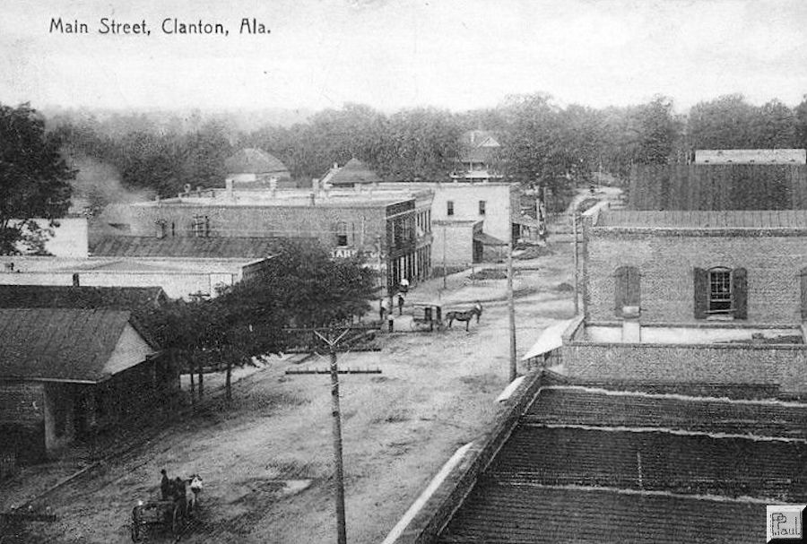 Collection of postcards for Main Streets in Alabama