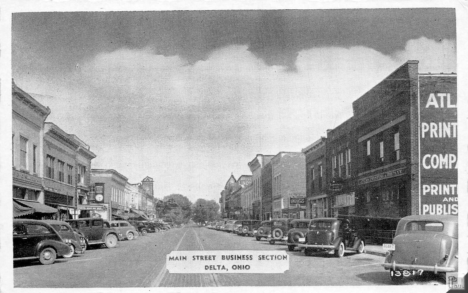 Main Street Postcards view of Ohio Cities and Towns