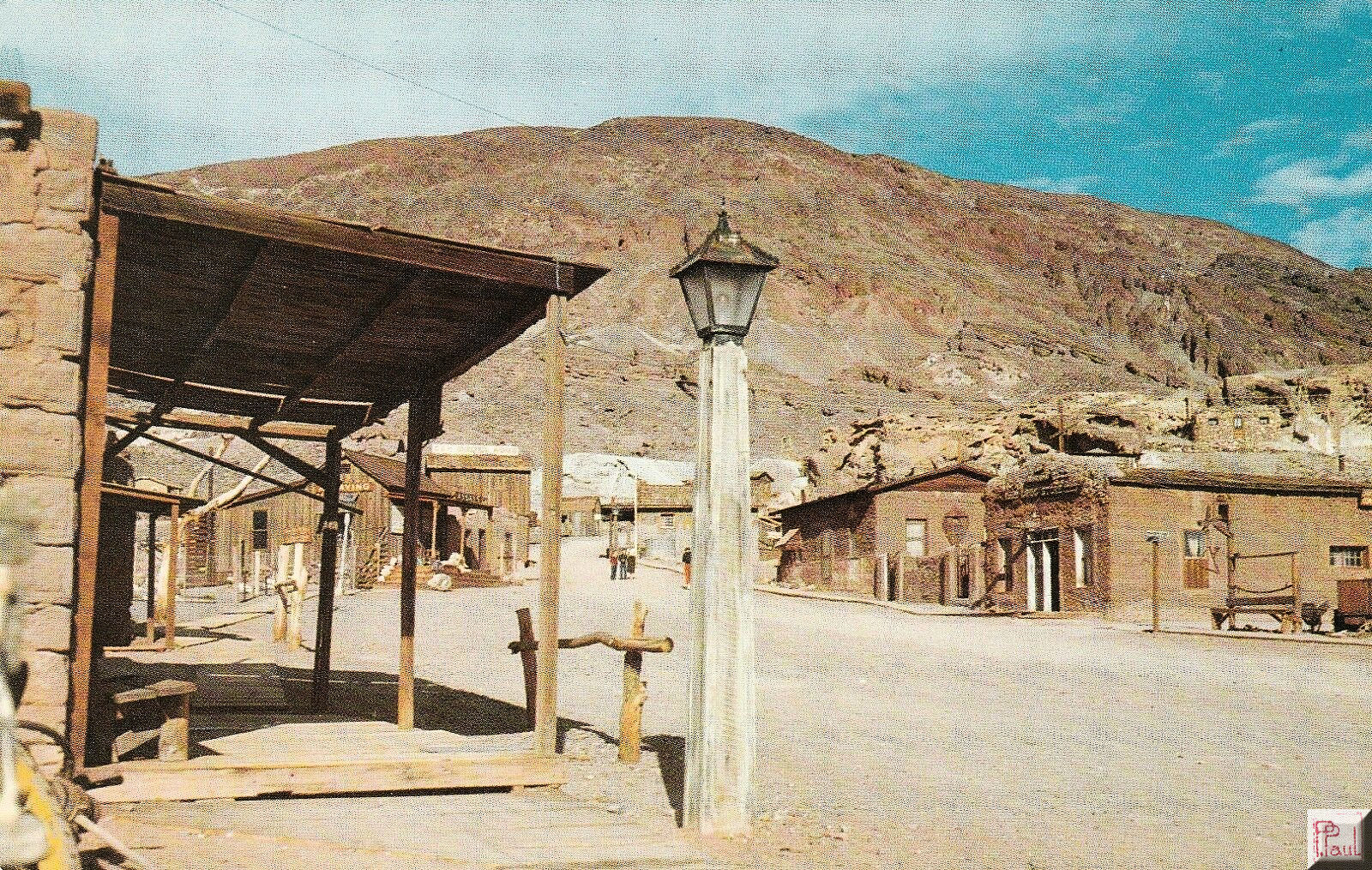 Collection of old main street California postcard views.