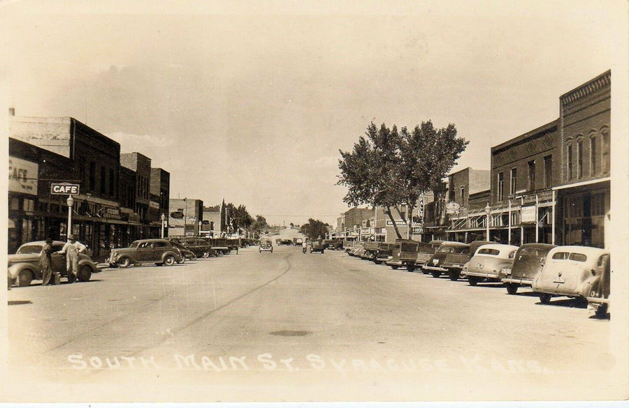 Main Street Postcard views from the State of Kansas